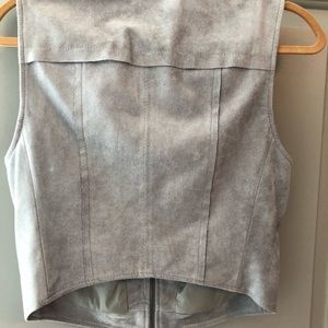 BCBGMaxAzria | Jackets & Coats | Gray Suede Bcbg Vest | Poshmark